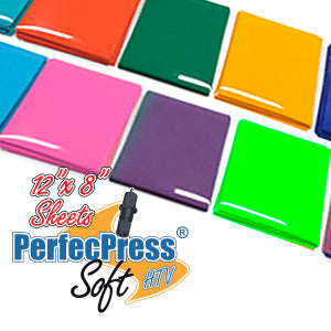 8" PerfecPress Soft HTV Sheets & Rolls | PerfecPressHTV