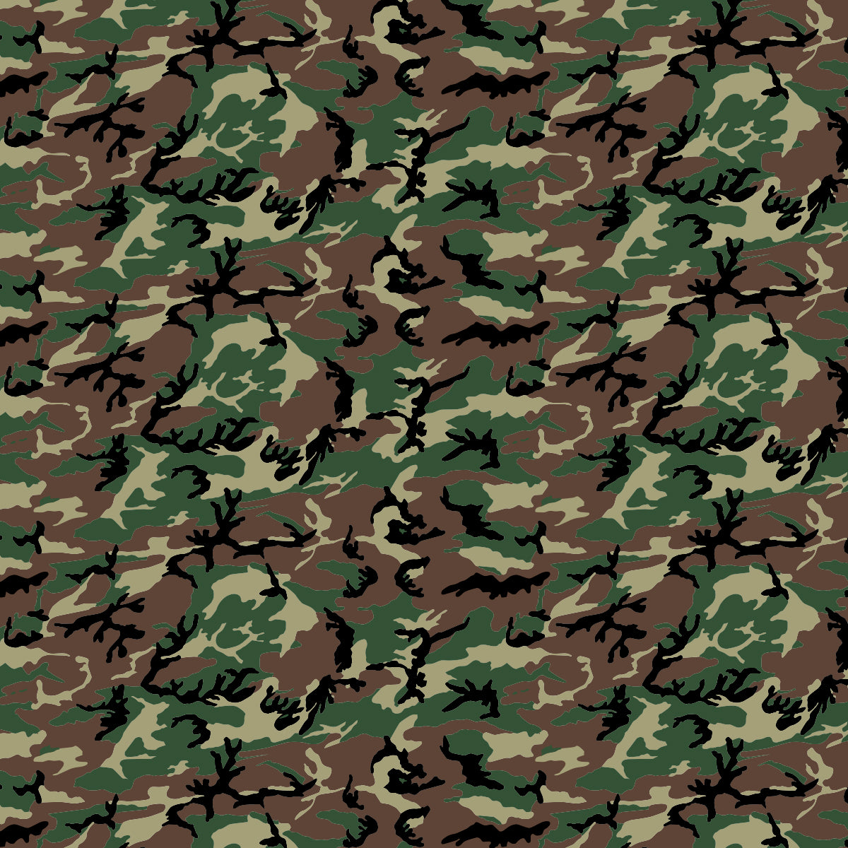 Custom Patterns Camo 12" x 18" Glitter Sheet