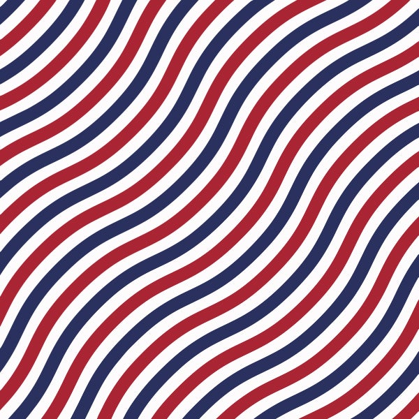 Custom Patterns Red, White & Blue 12" x 18" Decal Sheet