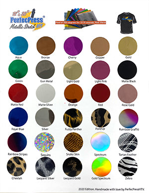 Soft Stretch Foil Color Chart